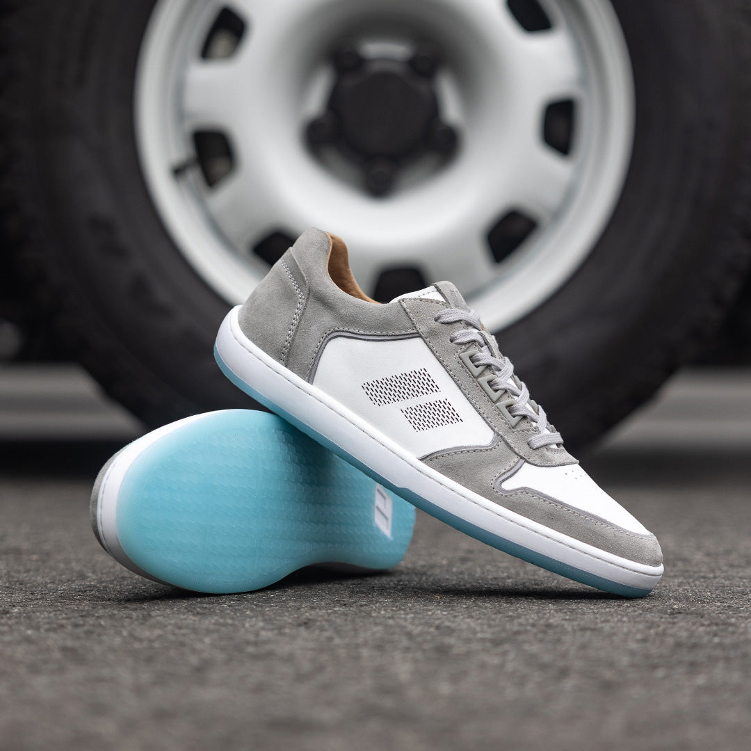 Men's Drift - White/Grey Driving Sneaker