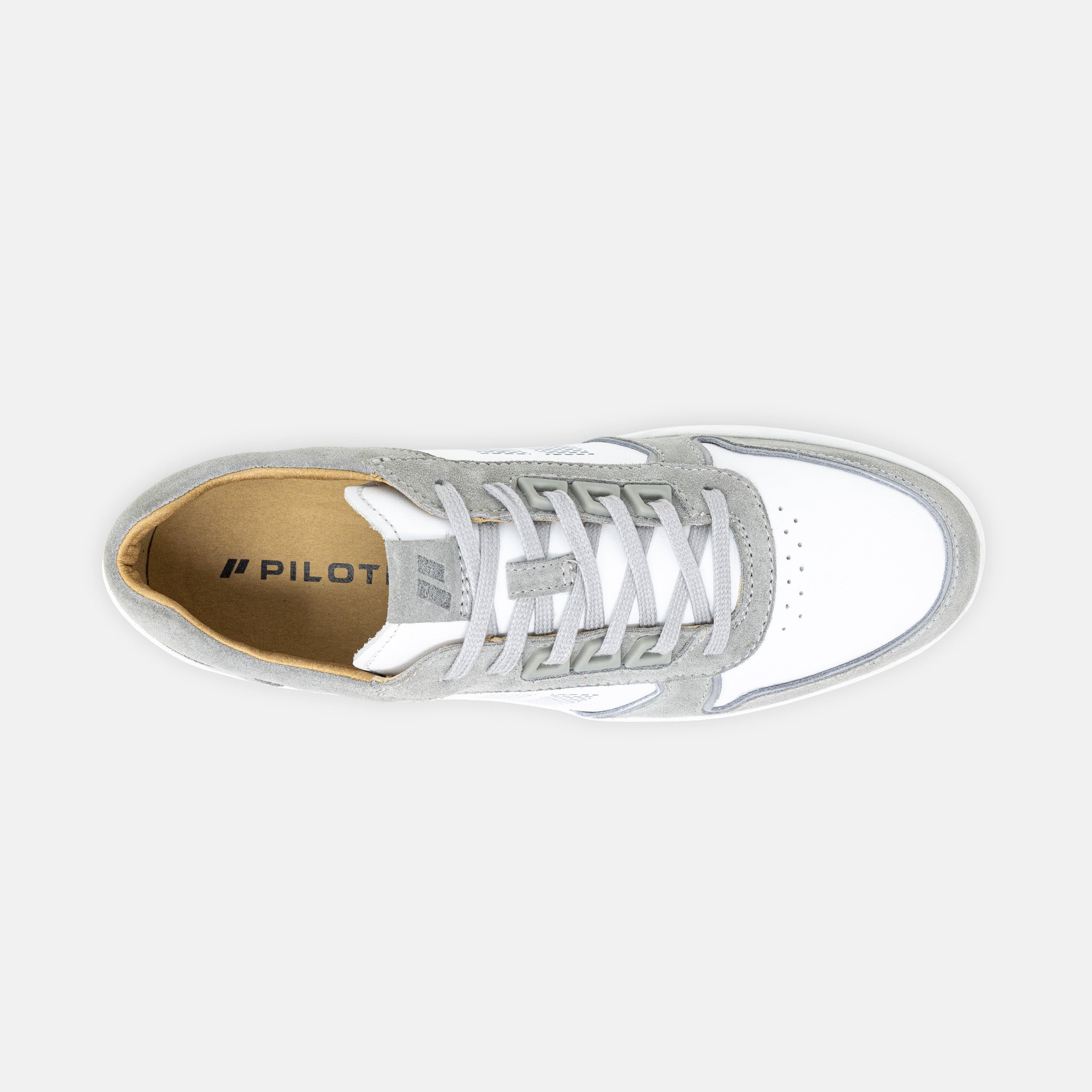 Men's Drift - White/Grey Driving Sneaker