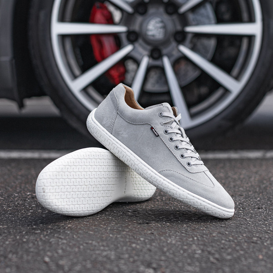 Men's Suede Shift Driving Sneaker - Chalk